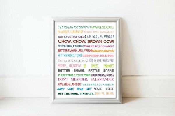 See You Later Alligator Teacher Poem Print English Classroom Quotes ...
