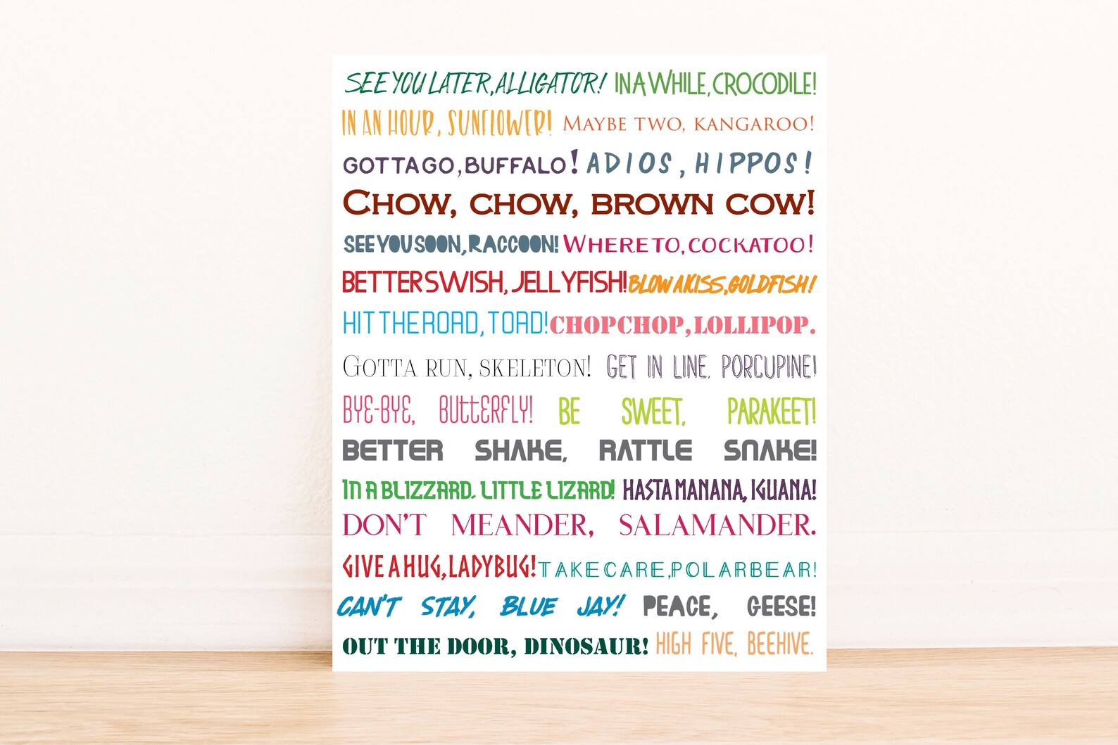 Goodbye Poem Print - See You Later Alligator - English Teacher Funny ...
