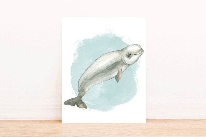 Ocean Wildlife Watercolor Printable Art - Set of 6 Posters - Under the ...