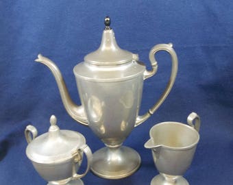 Pewter tea set | Etsy