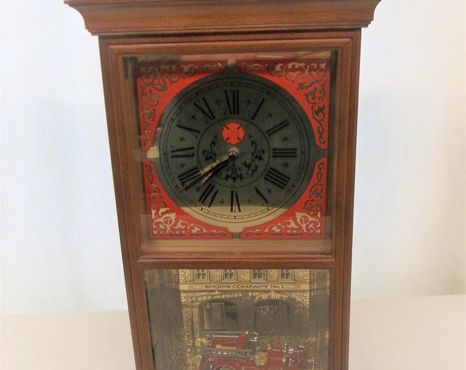 Franklin Mint AHRENS-FOX Fire Engine Mantle Clock Franklin Mint ...