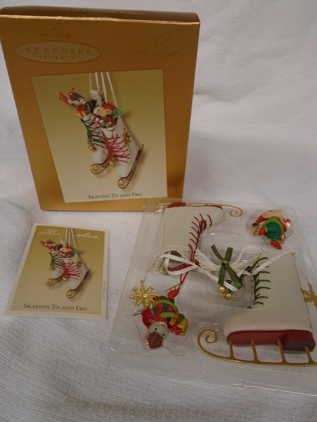 Hallmark Keepsake Skating to and Fro 2003 Mice Ice Skates Club ...