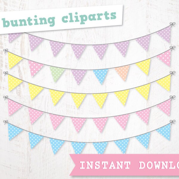 Polka Dot Bunting - Etsy