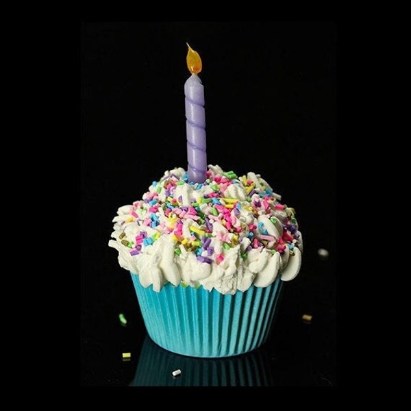 Faux Cupcake With Candle - Etsy