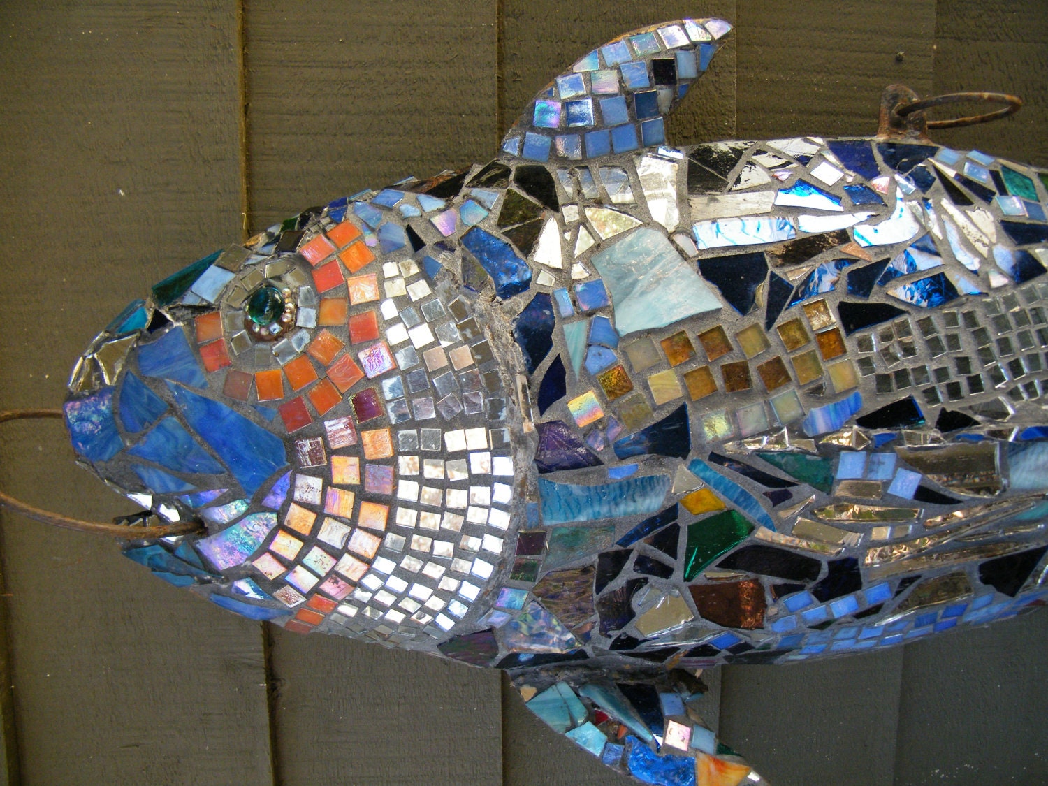 Sold A MOSAIC FISH SCULPTURE - Etsy
