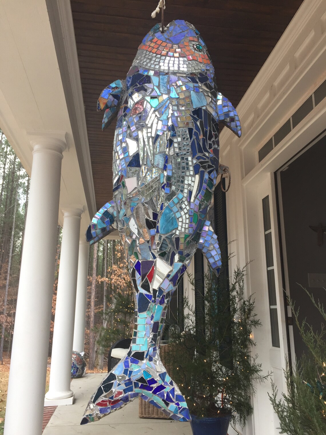 Sold A MOSAIC FISH SCULPTURE - Etsy