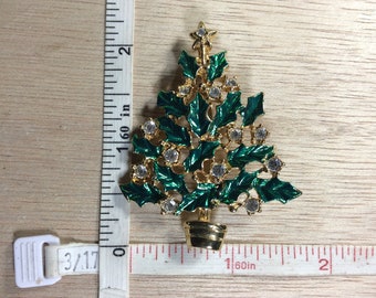 Christmas tree pin | Etsy