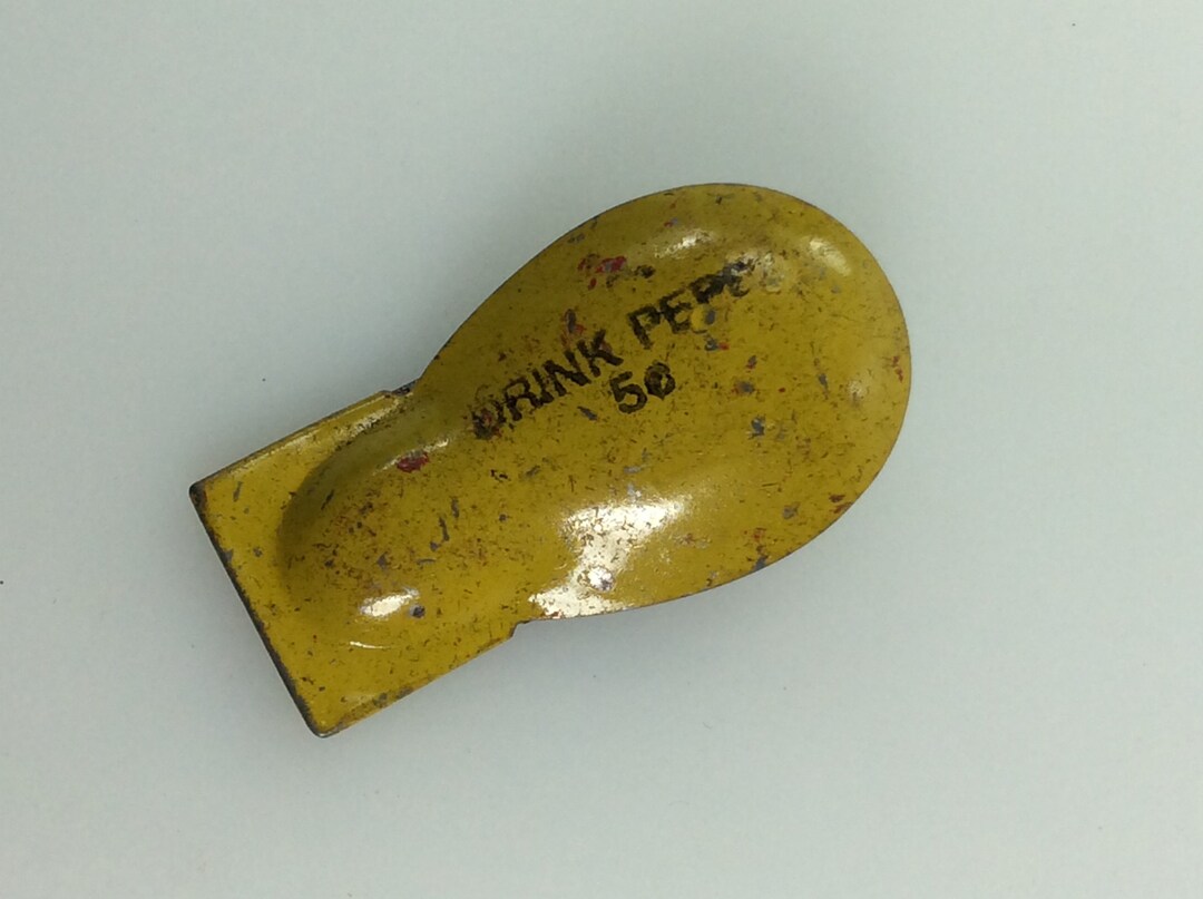 Vintage Old Clicker Toy With Drink Pepsi 5 Cents Yellow Shows Wear Used ...
