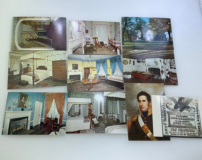 Vintage Souvenir Photo Set of 10 Grouseland Home of William Henry ...