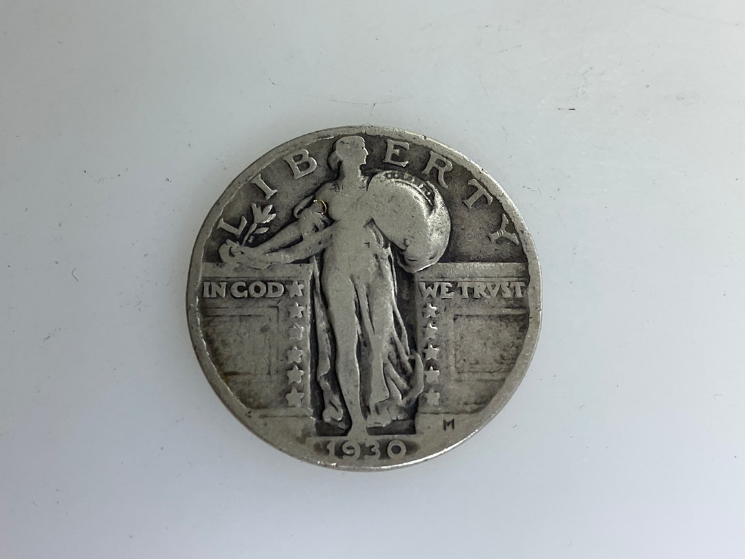 1930 Liberty Quarter Dollar Coin Money Used - Etsy