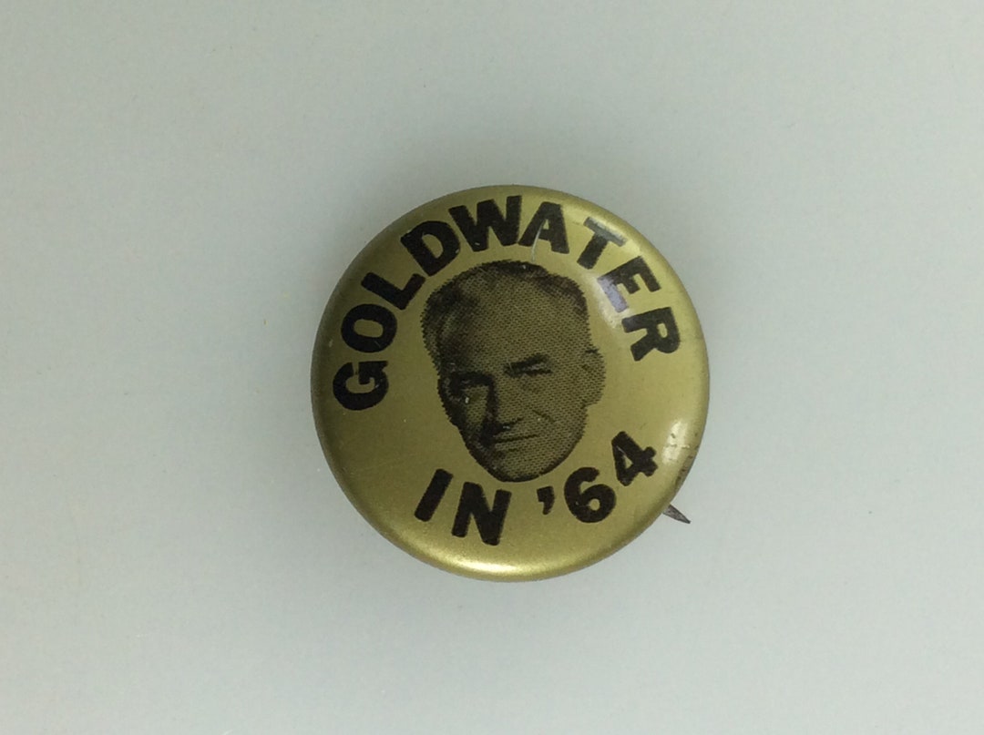 Vintage Pin Back Button Political Goldwater 1964 Used - Etsy
