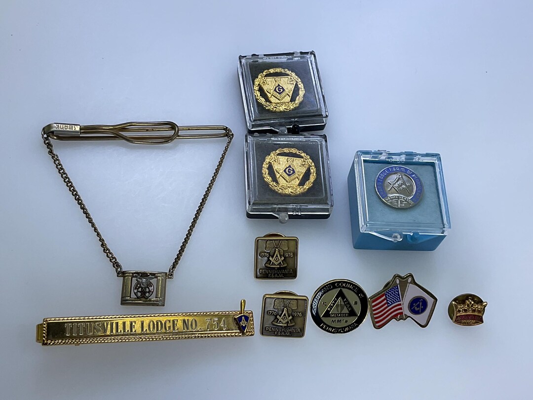 Vintage Lot Assorted Masonic Designs as is Used - Etsy