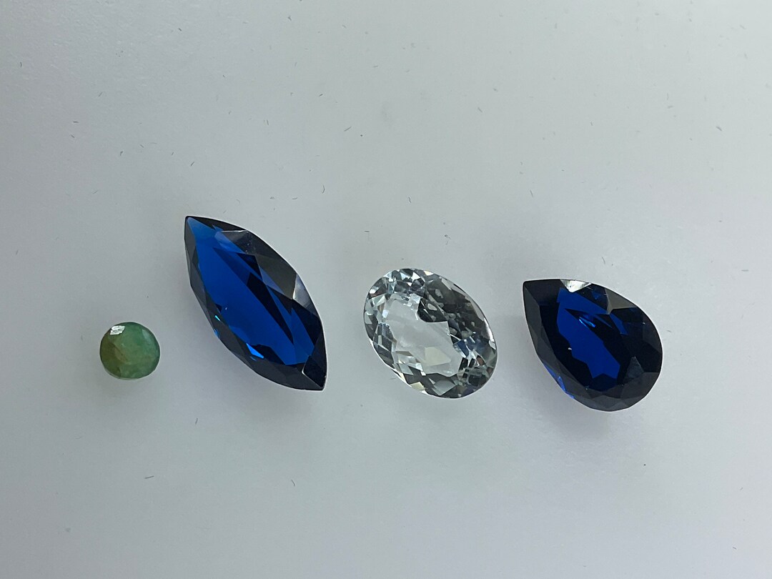 Vintage Lot of 4 Gemstones Assorted Shapes Sizes Stones as is Used - Etsy