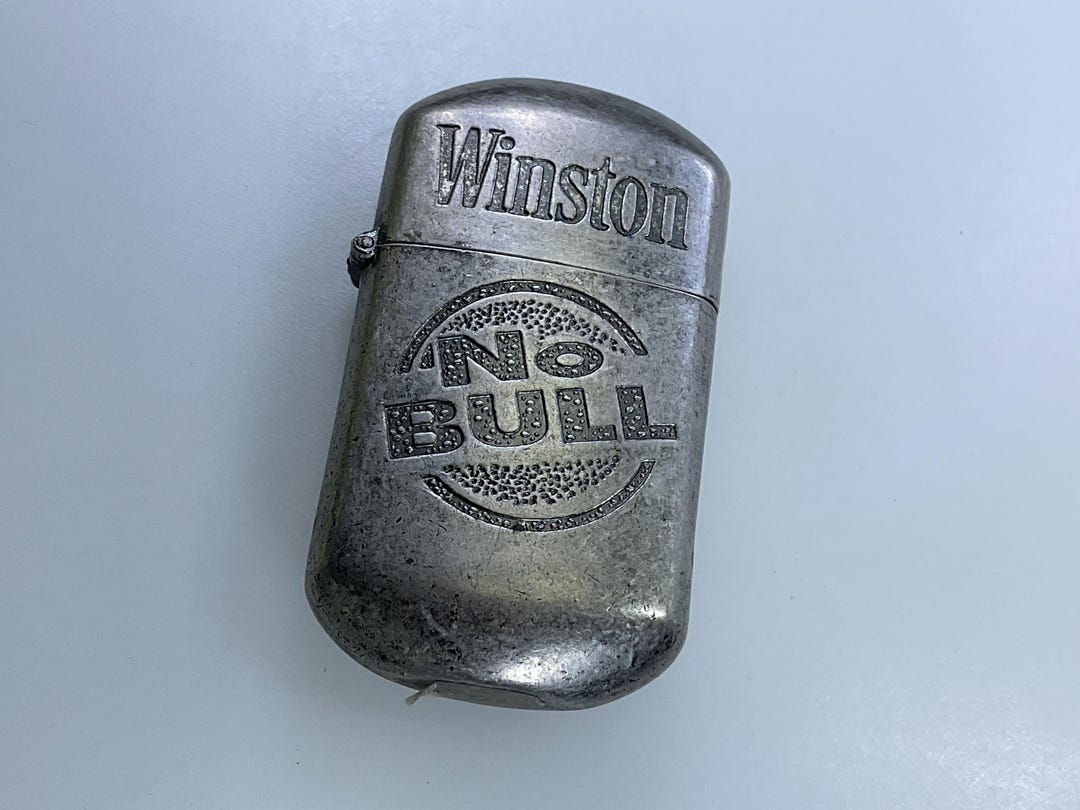 Vintage Lighter Silver Toned Winston No Bull Untested Used - Etsy