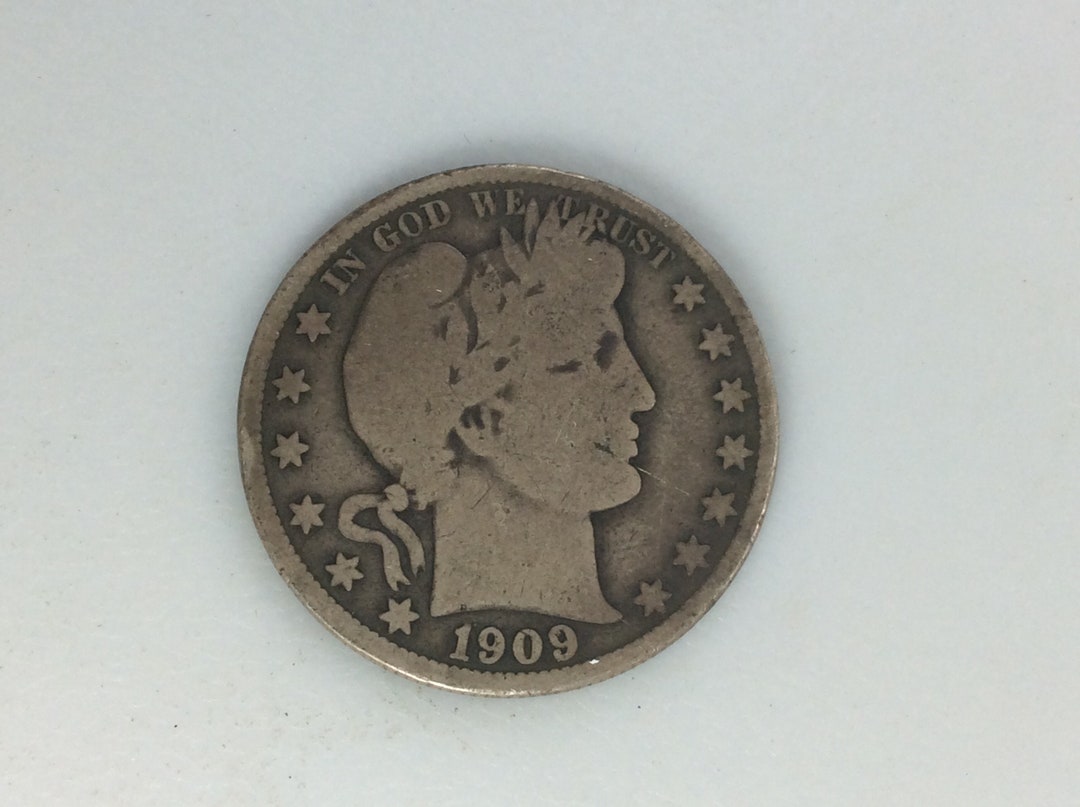1909 US Half Dollar Coin Money Used - Etsy