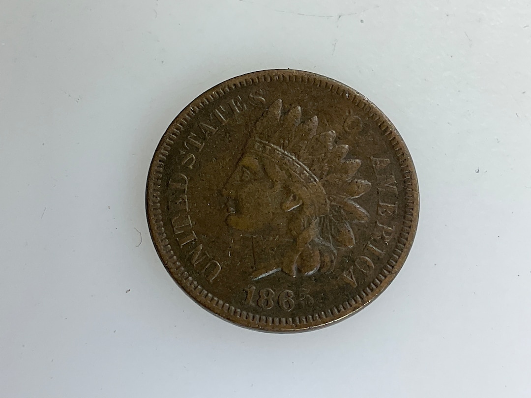 1865 Indian Head One Cent Coin Money Used - Etsy