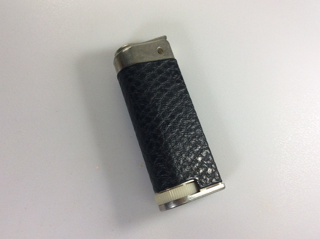 Vintage Champ Lighter Ariel Gas Black Leather Look Covering Austria ...