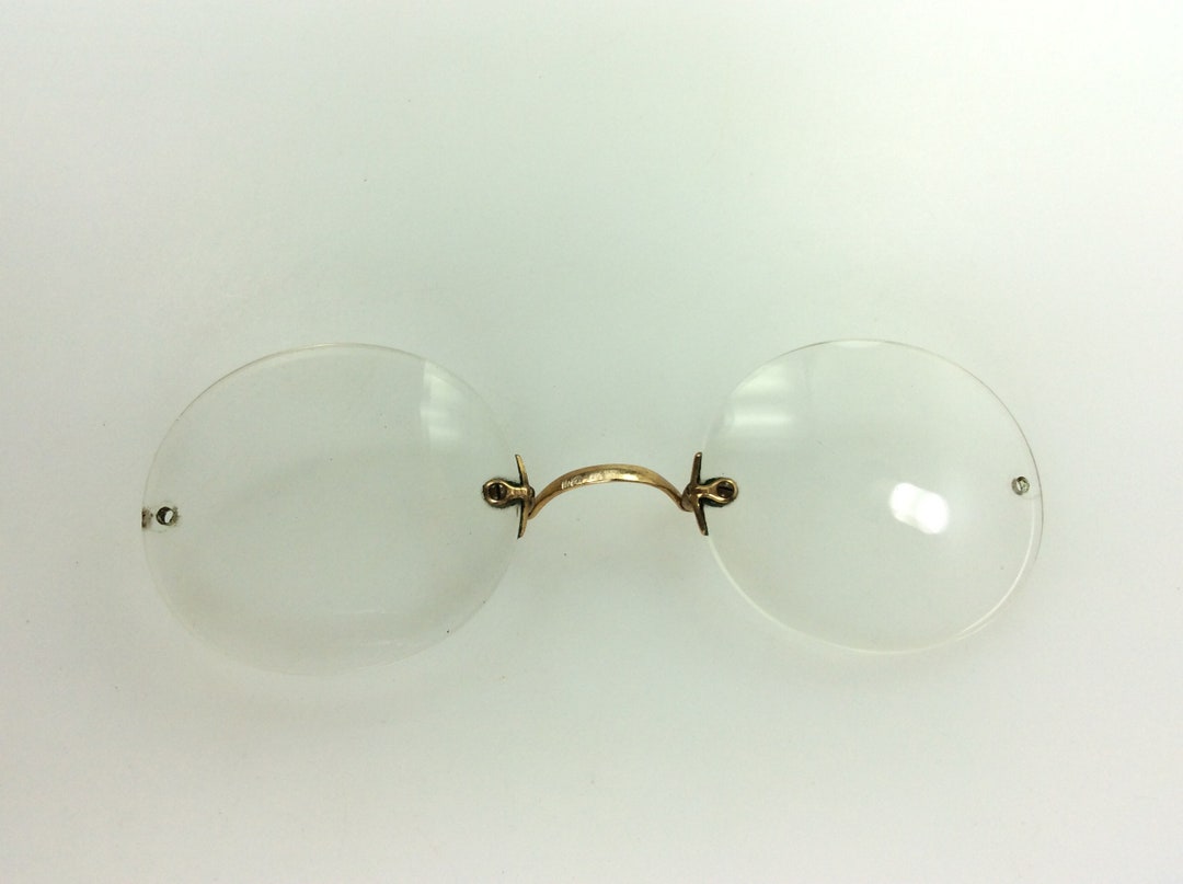Vintage Eyeglasses Gold Filled Bi-focal Lenses Need Ear Stems Used - Etsy
