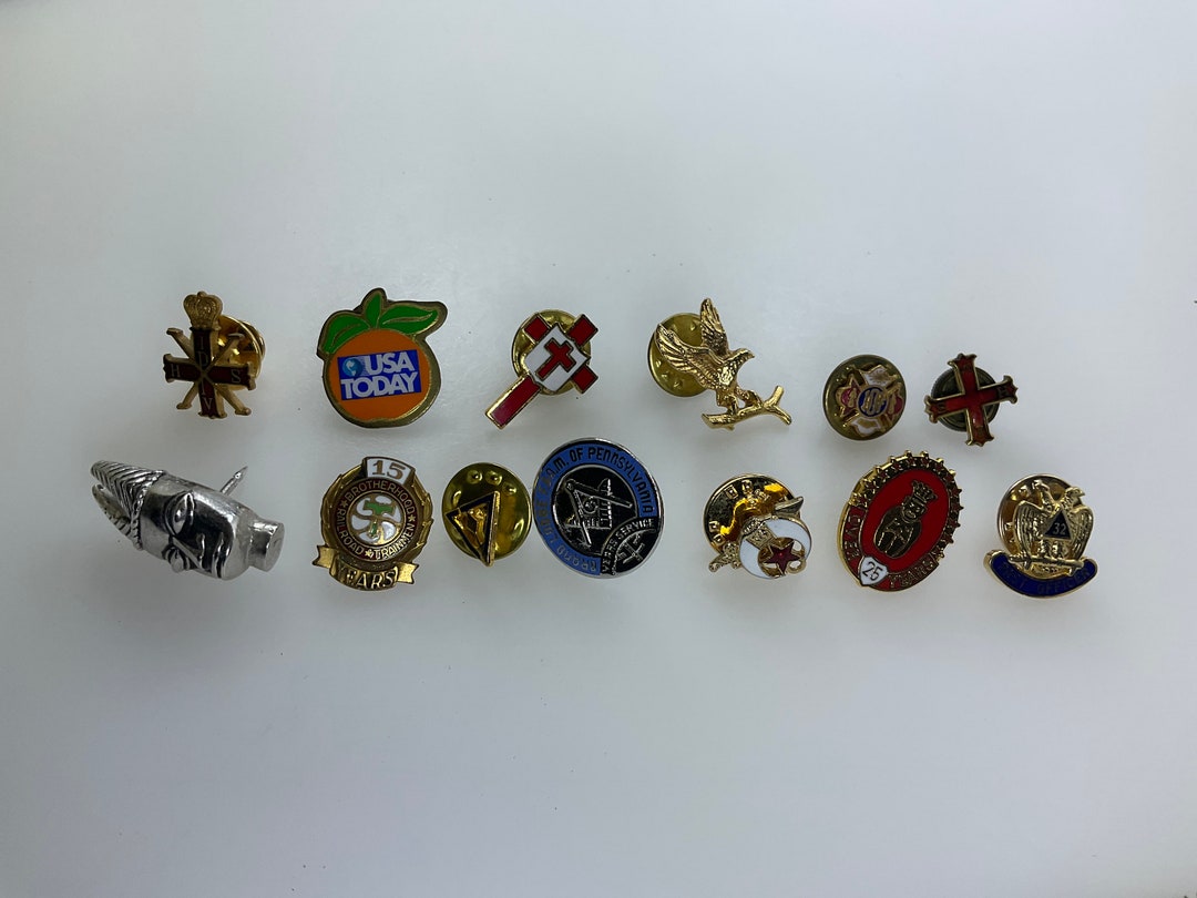 Vintage Lot of 13 Pins Assorted Designs as is Used - Etsy