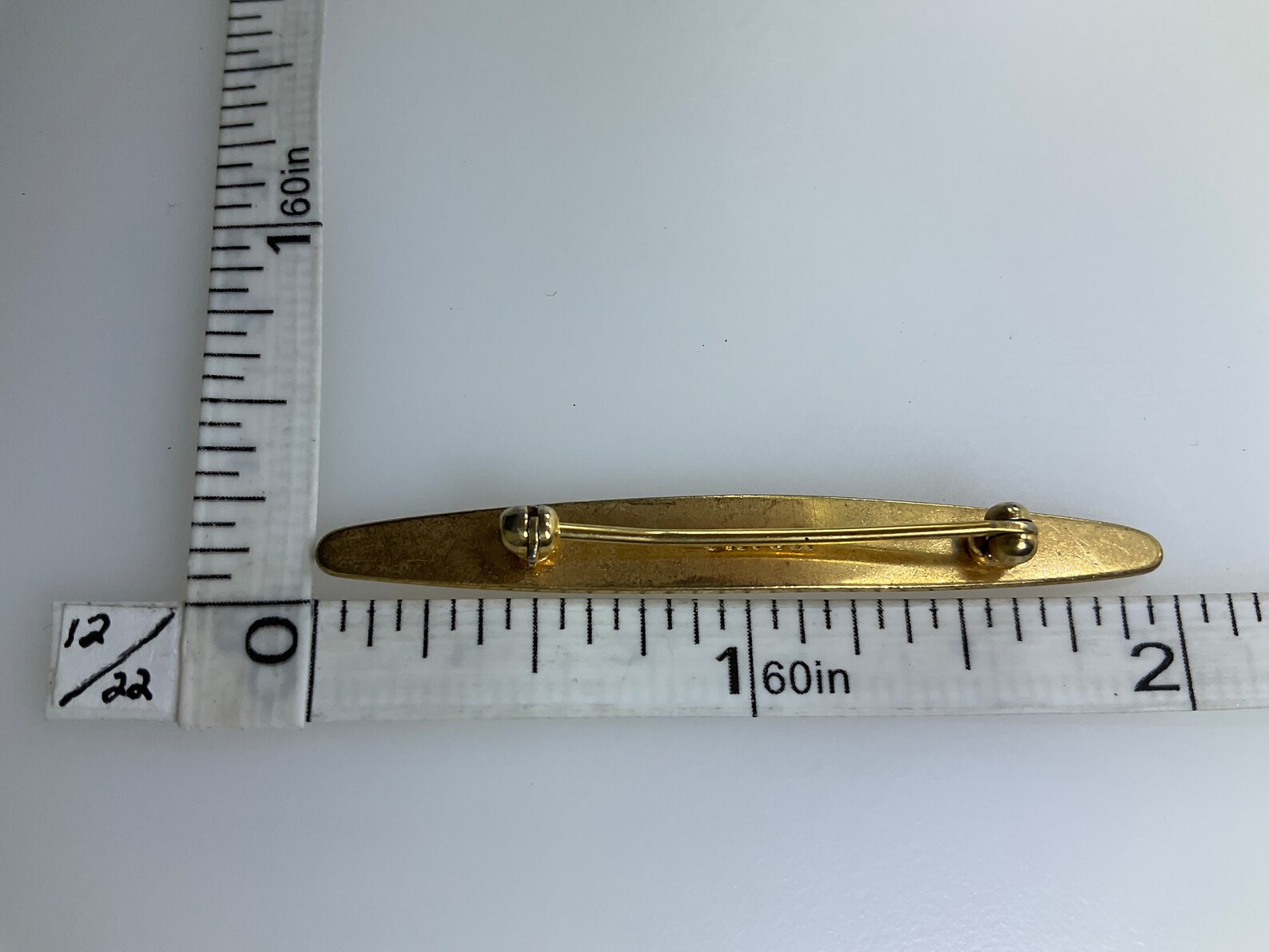 Vintage Avon Pin Brooch Gold Toned Bar Design With Clear - Etsy