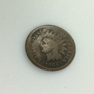 1865 US Indian Head One Cent Coin Money Used - Etsy