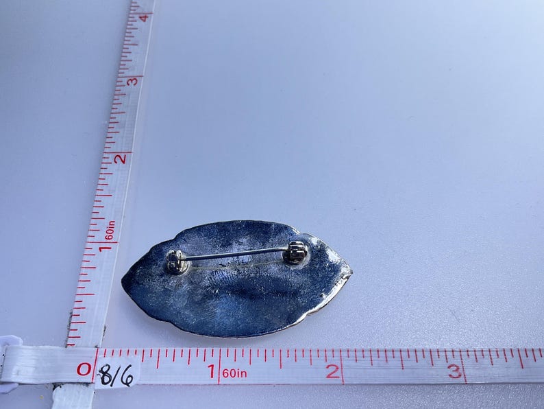 Vintage Pin Brooch Silver Toned Oval With Bumpy Design Used - Etsy