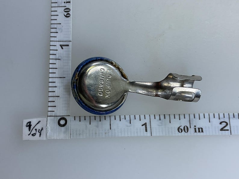 Vintage Lou-fox Chicago Pencil Topper Round Morton Salt It Pours White ...