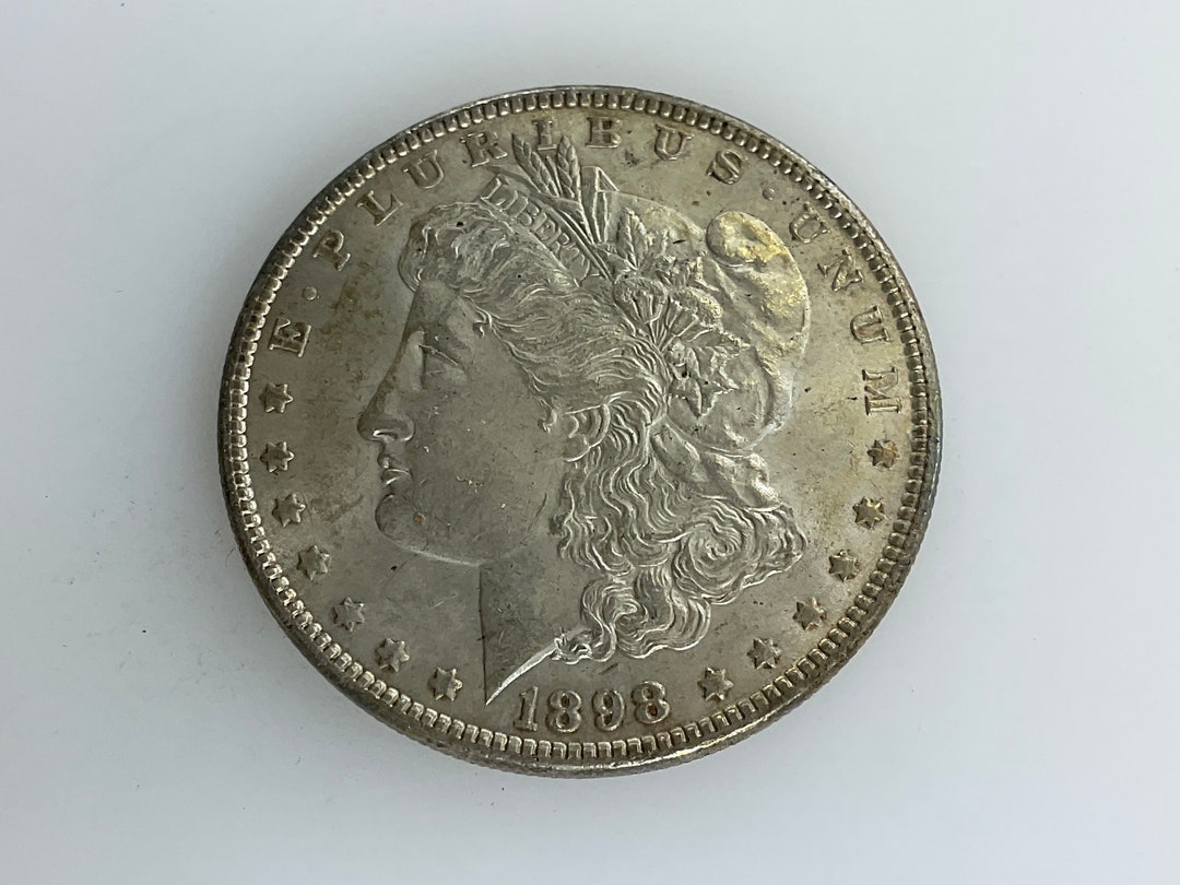 1898 US Morgan One Dollar Coin Money Used - Etsy