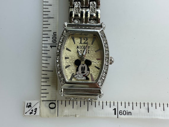 Vintage Disney Watch Silver Toned Mickey Mouse With C… - Gem