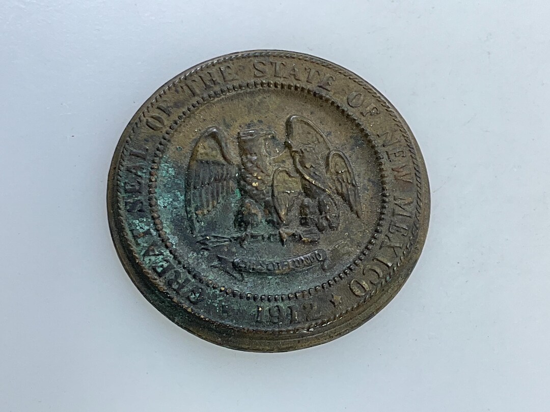Vintage Token Brass Toned Great Seal the State of New Mexico Some ...