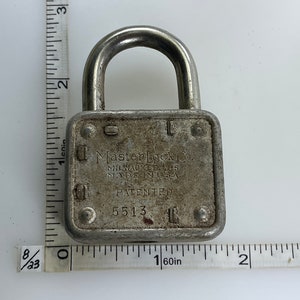 Vintage Master Lock Company Padlock No 5513 Locked No Key Needs Cleaned ...