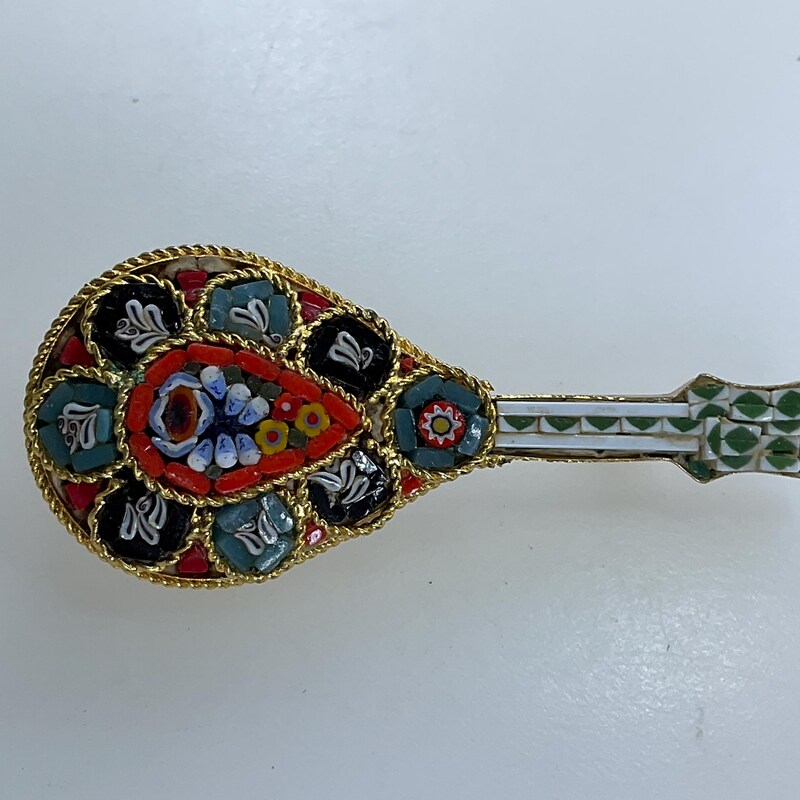 Vintage Mosaic Pin - Etsy