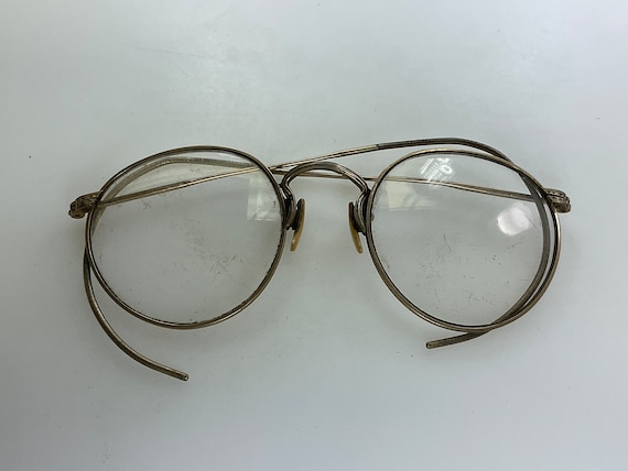 Eyeglasses Vintage Used Gold Gem