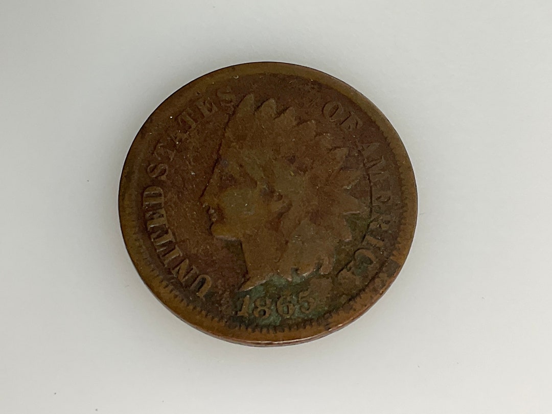 1865 Indian Head One Cent Coin Money Used - Etsy
