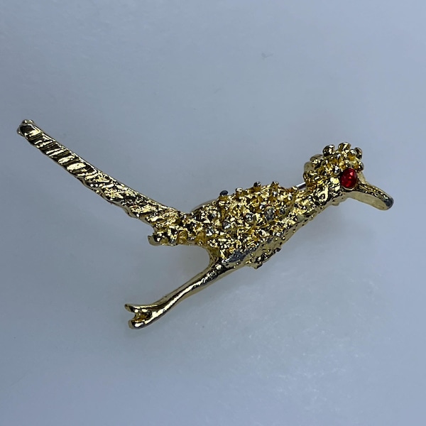 Gold Roadrunner Pin - Etsy