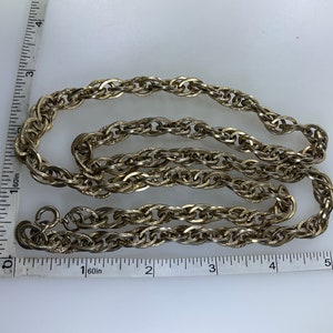 Vintage 28” Necklace Gold Toned Textured Chain Used - Etsy