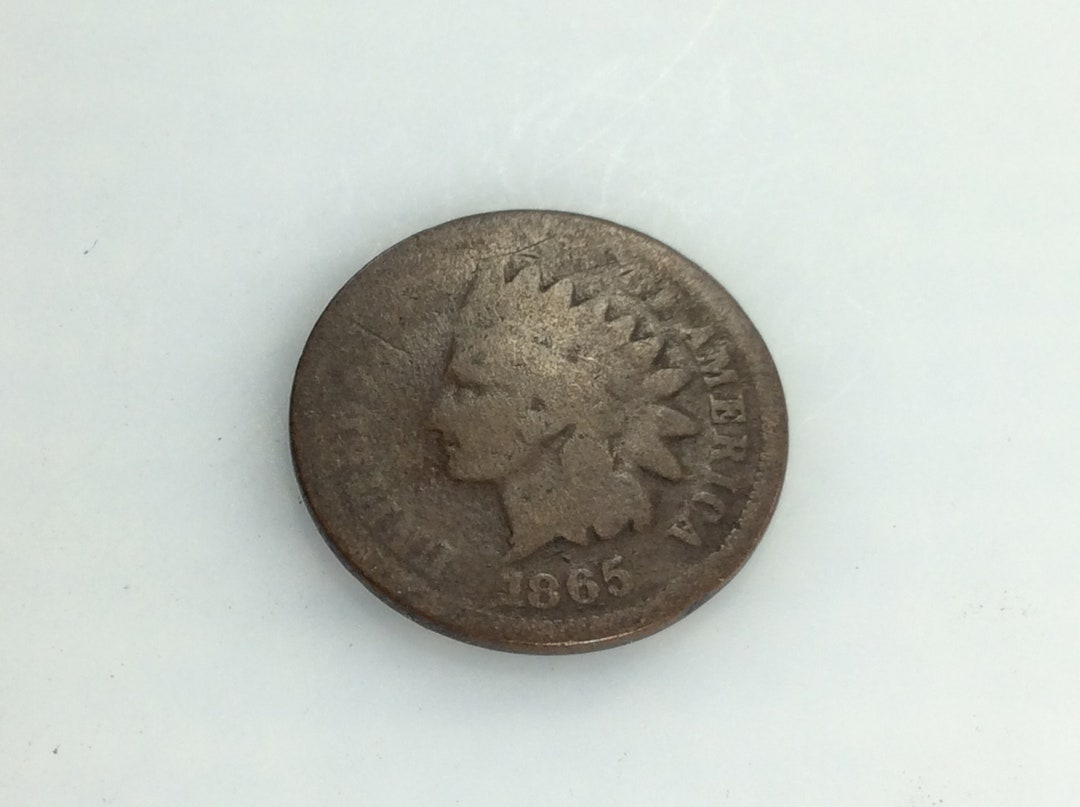 1865 US One Cent Indian Head Coin Money Used - Etsy