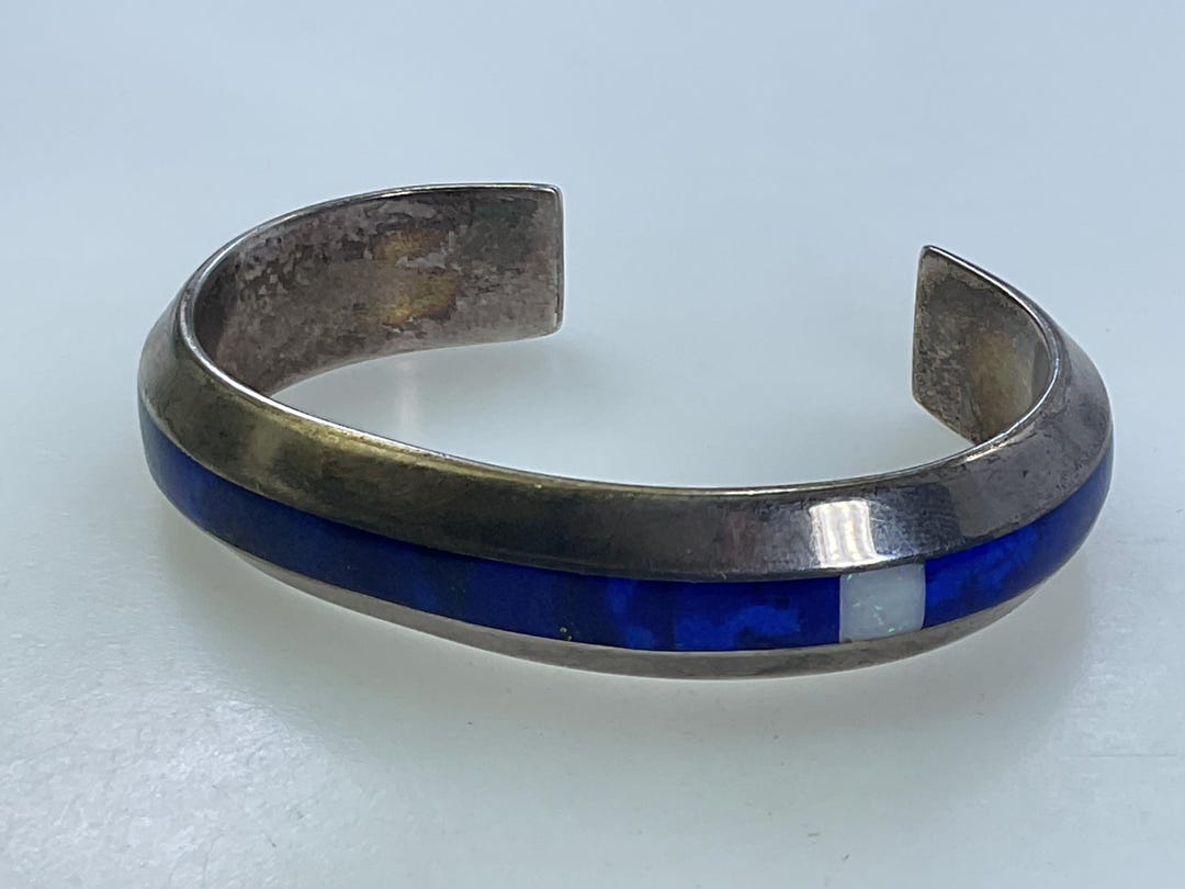 Vintage J Coonsis 7.5” Bracelet Sterling Silver 925 Tested With White ...