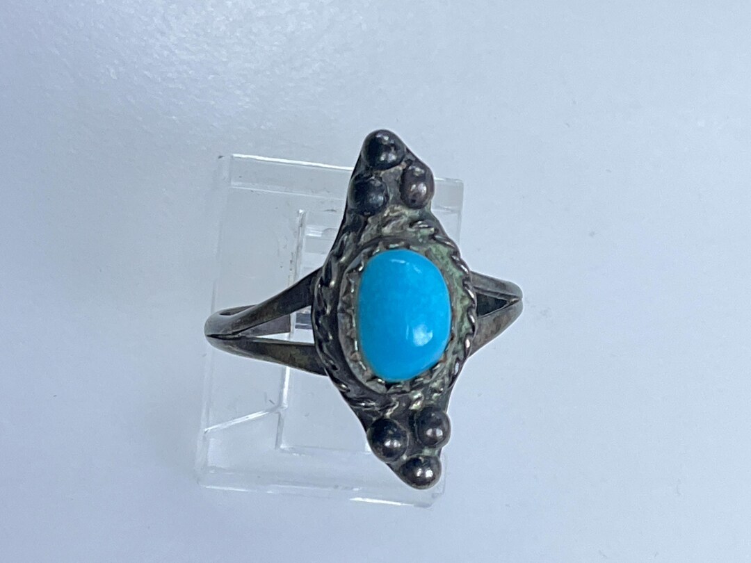 Vintage Ring Size 7.25 Sterling Silver 925 Southwest Design With ...