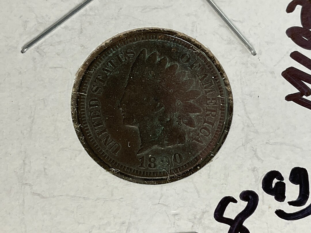 1890 Indian Head One Cent Coin Money Used - Etsy