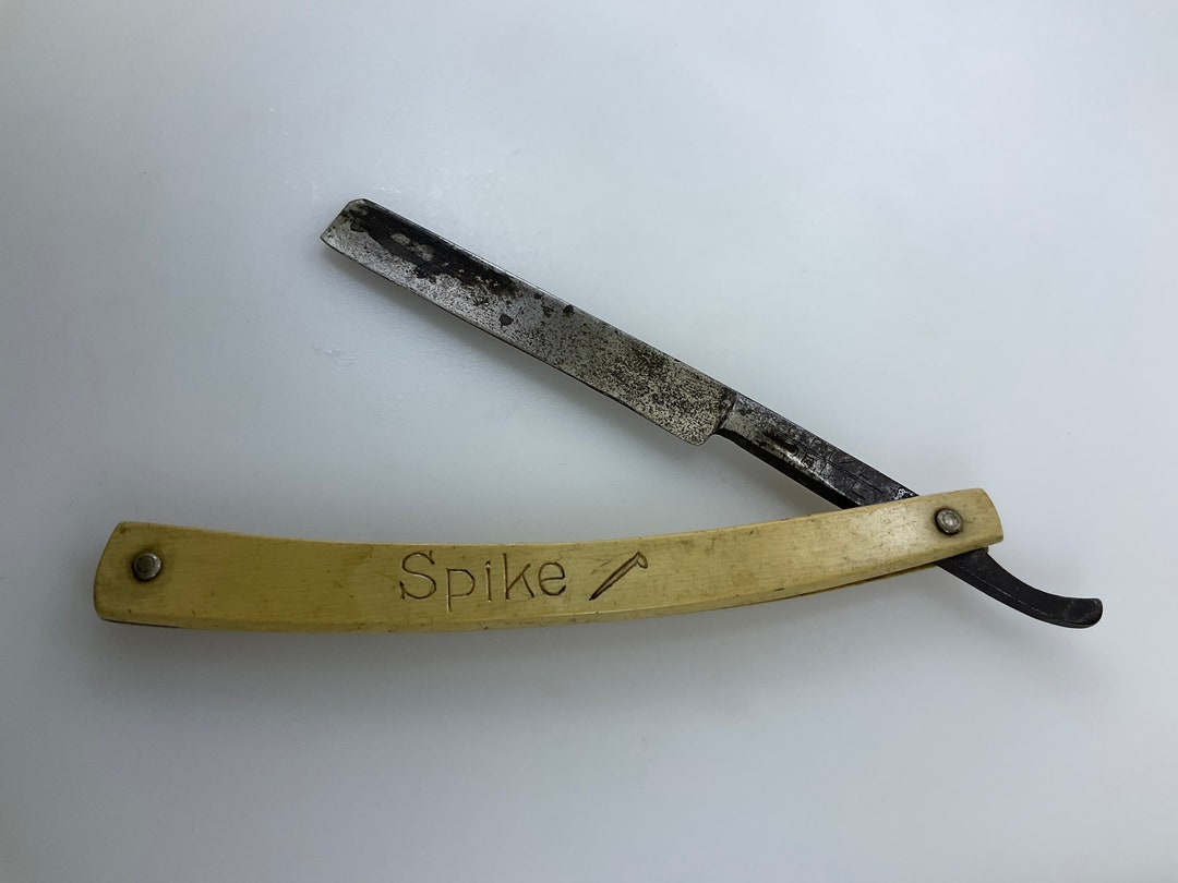Vintage Spike Straight Razor Tan Used - Etsy