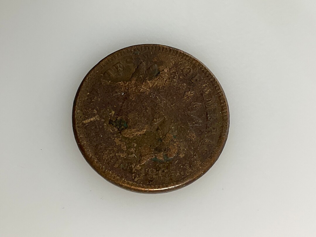 1865 Indian Head One Cent Coin Money Used - Etsy