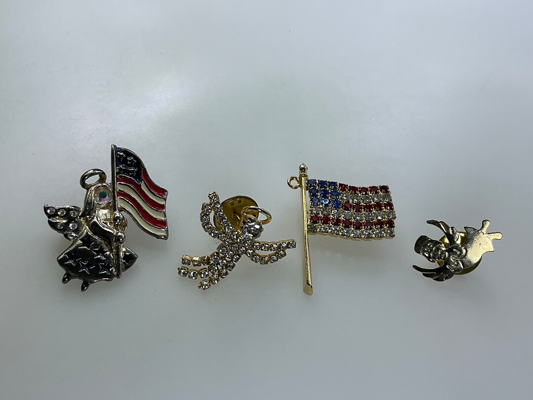 Vintage Lot of 4 Pins Assorted Designs as is Used - Etsy