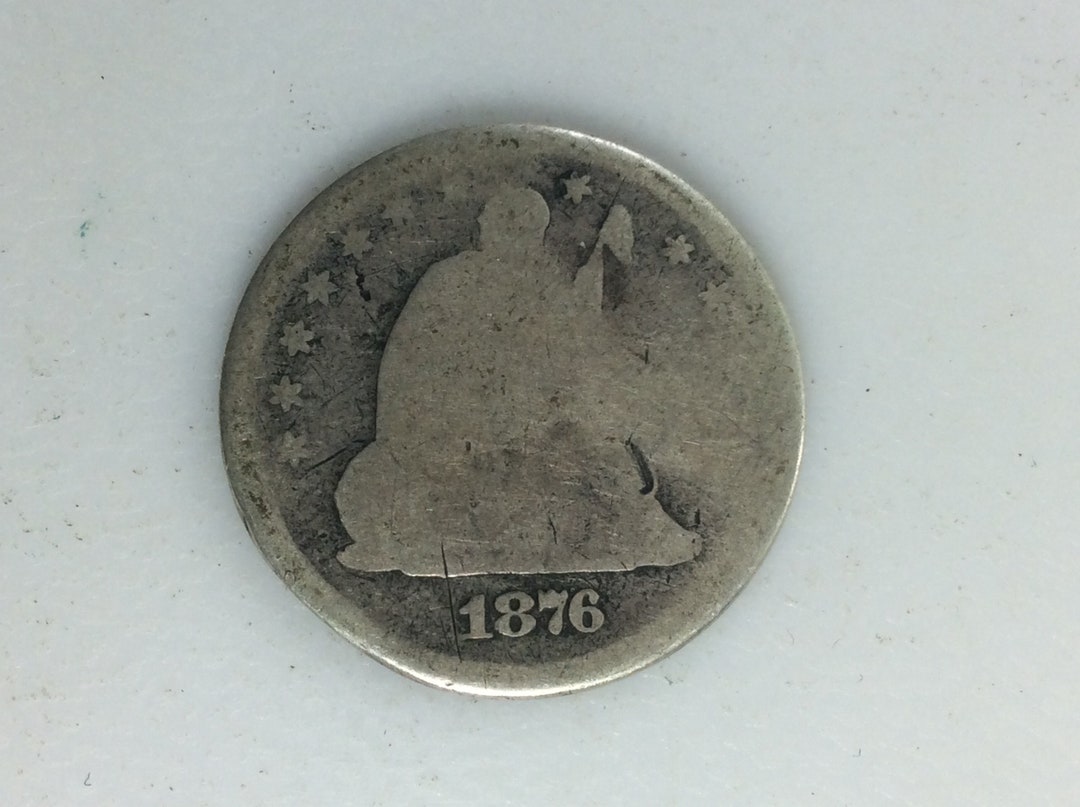 1876-S Seated Liberty Quarter Dollar Coin Money Used - Etsy