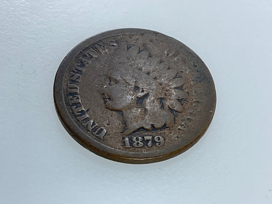 1879 US Indian Head One Cent Coin Money Used - Etsy
