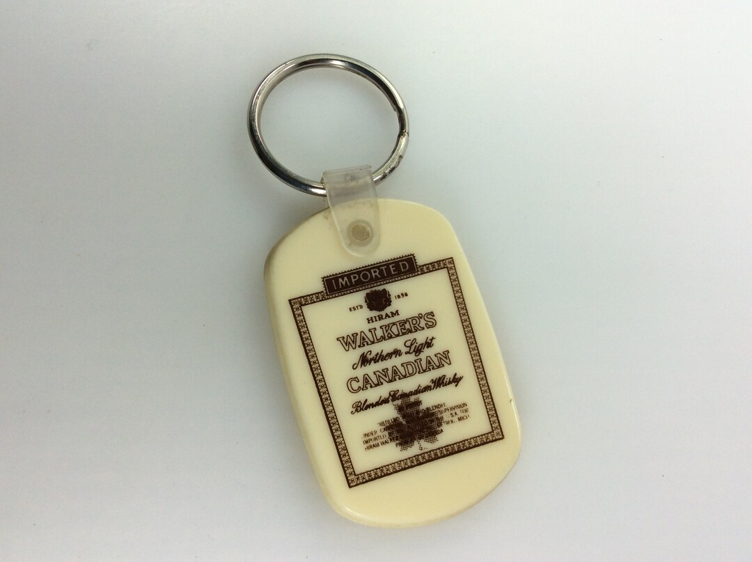Vintage Souvenir Keychain Hiram Walkers Northern Light Canadian Whiskey ...