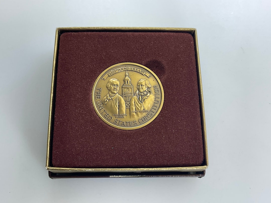 Vintage 200th Anniversary Token United States Constitution 1987 in Box ...