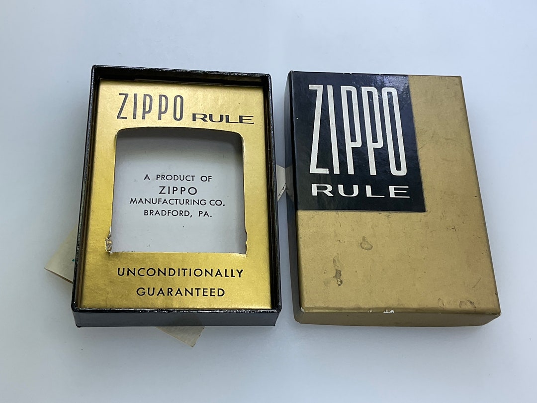 Vintage Zippo Empty Rule Box Used - Etsy