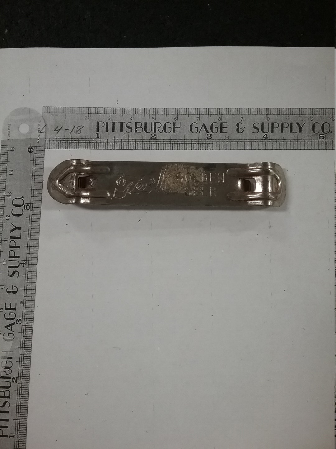 Teck Golden Beer, Iron City Beer, Cm/ap Mod-vaughan USA, Bottle Opener ...