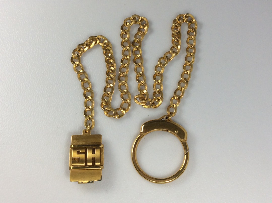 Vintage Swank 15 Fob Chain With Initials Either HS or SH - Etsy